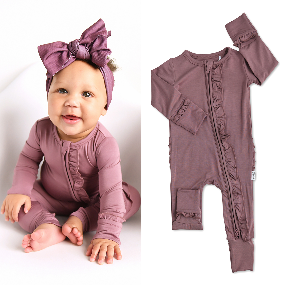 Kate Mauve RUFFLE ZIP – EVIE + OAK